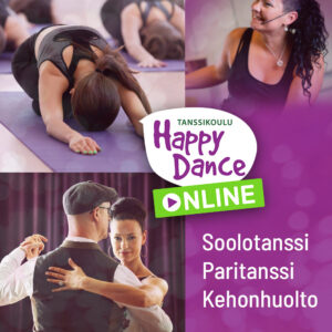 Online tanssitunnit & tanssikurssit - Tanssikoulu Happy Dance